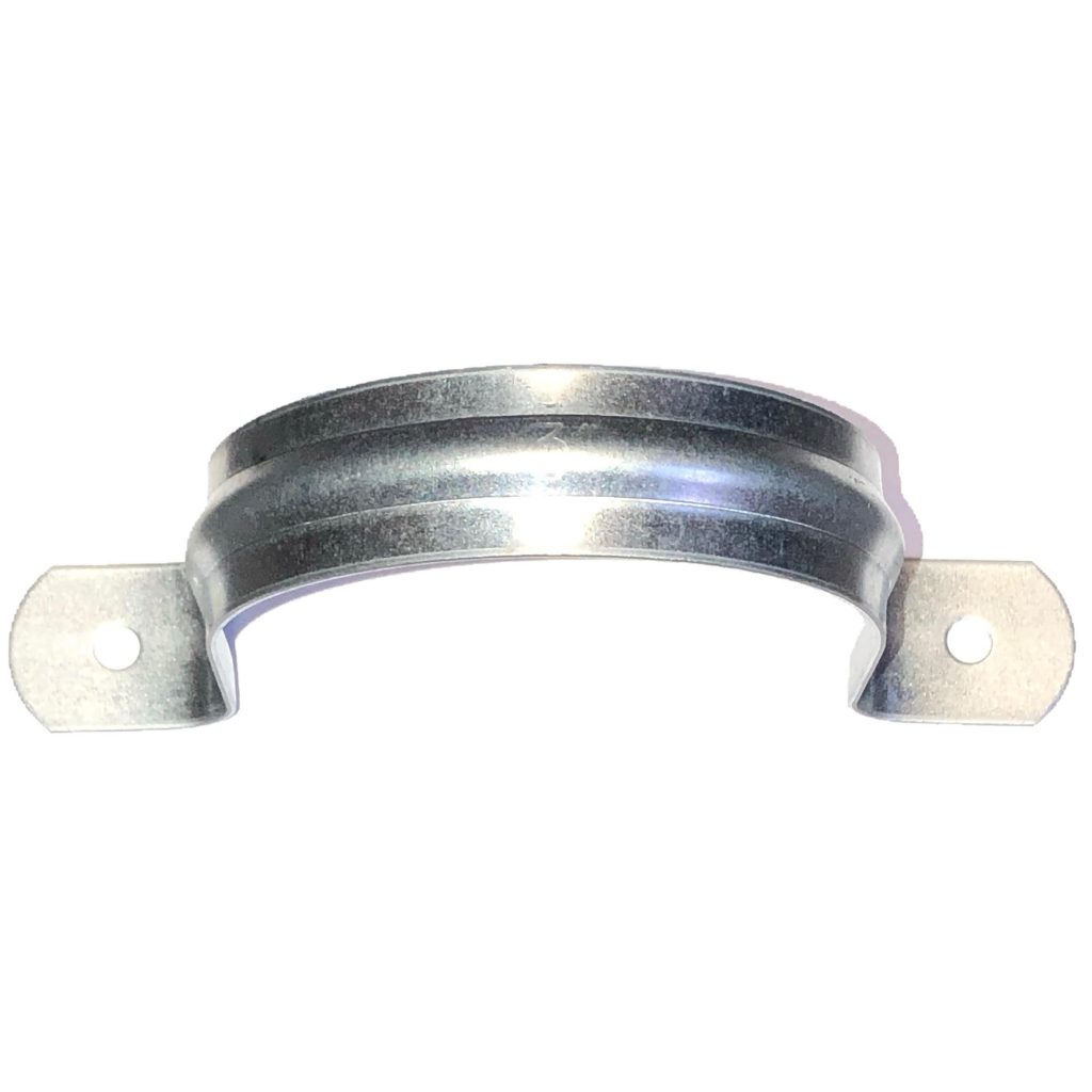 Galvanized pipe strap (3" or 4" available / 25 per box) - Wholesale Radon